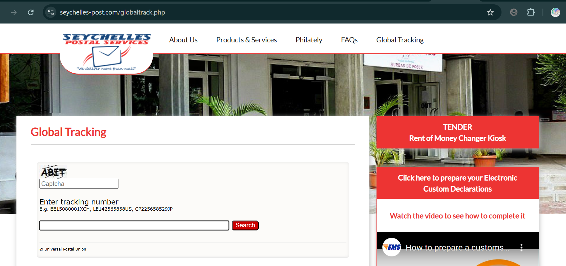 Seychelles Post Tracking | Seychelles Post Track and Trace - PostTracking